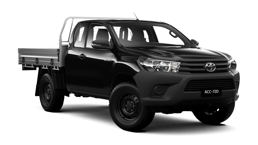 HiLux 4x4 Workmate Extra-Cab Cab-Chassis | Black Toyota